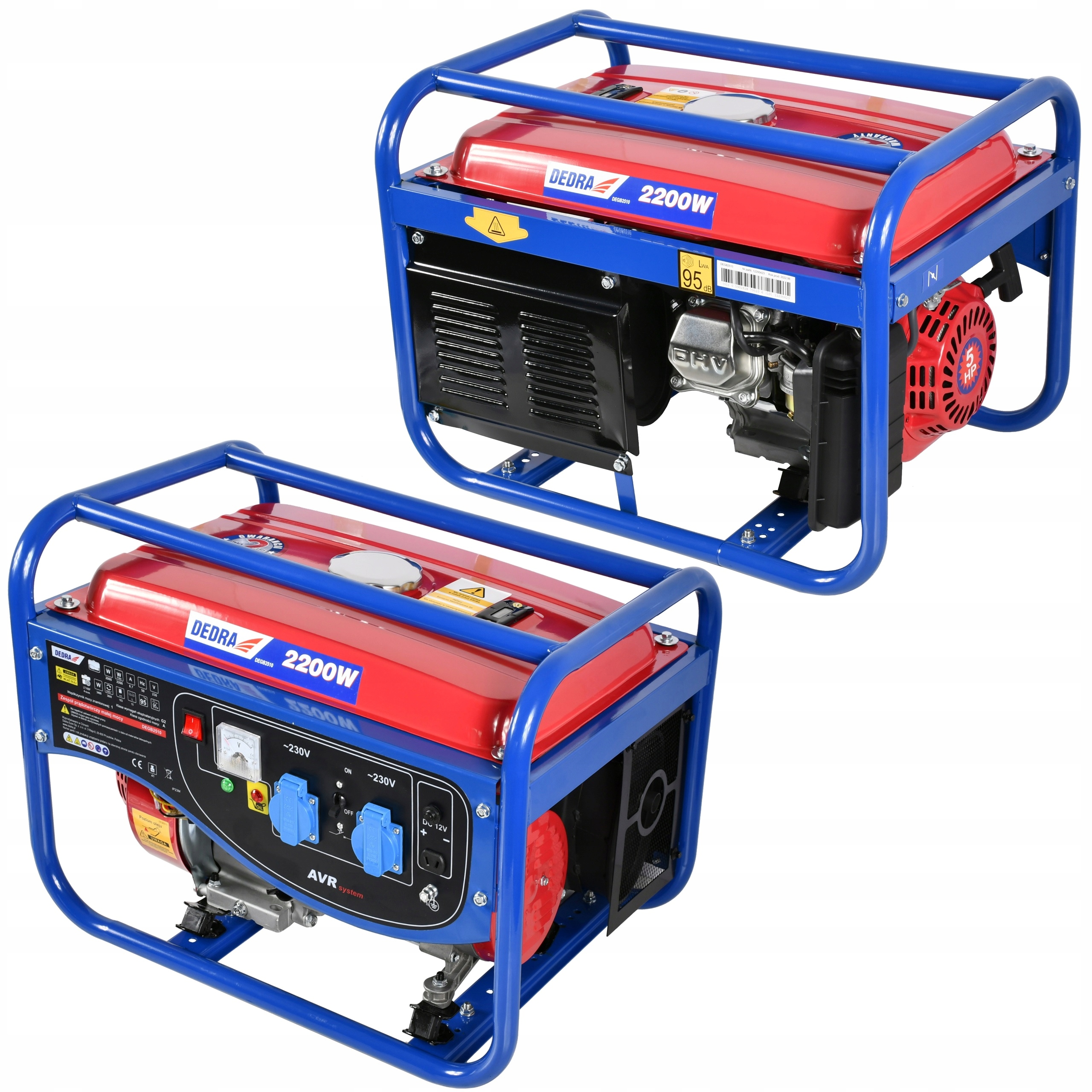 AGREGAT PRĄDOTWÓRCZY GENERATOR PRĄDU 2,2kW 12/230V (5902628795106 ...
