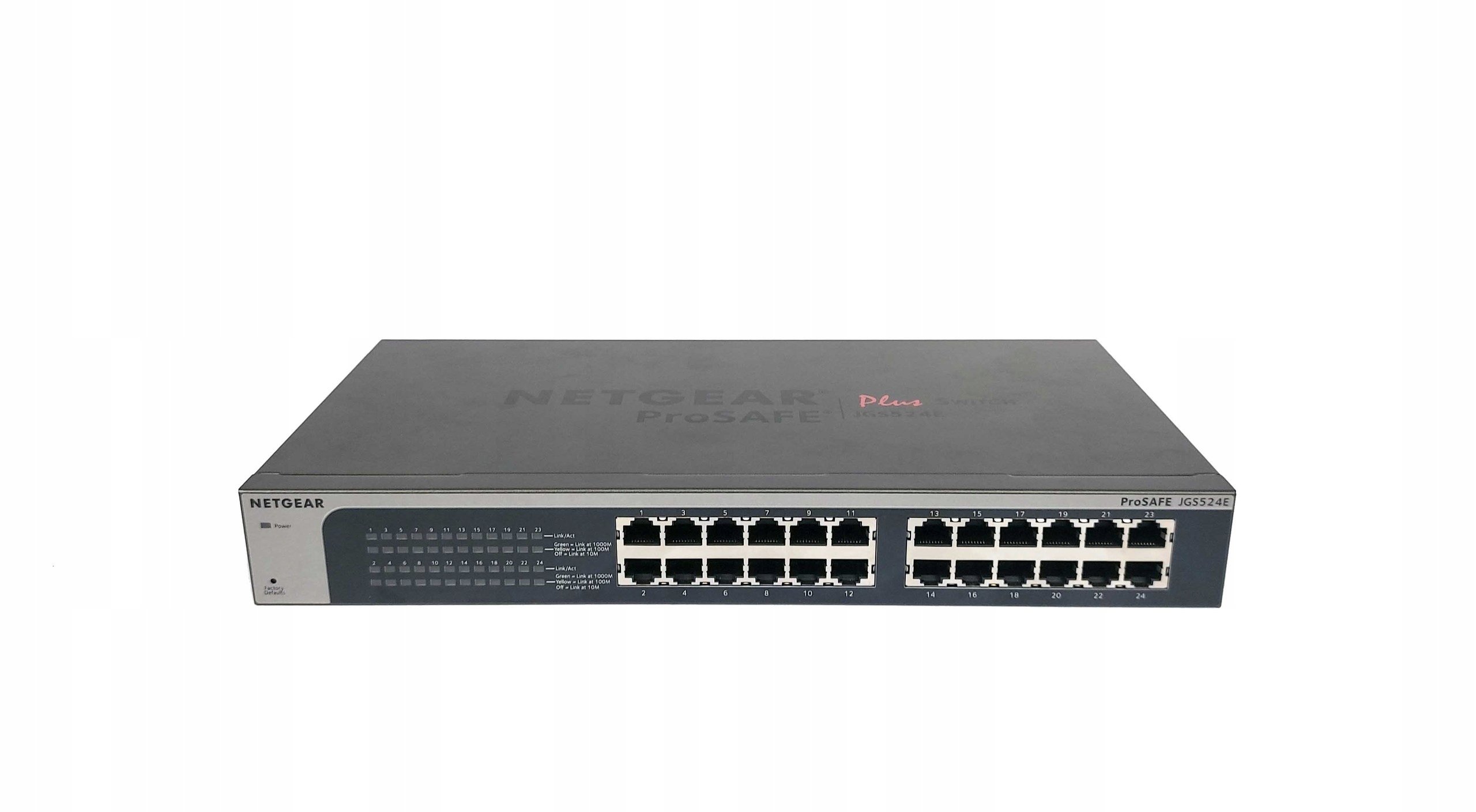 Netgear JGS524E v2 24 Port Gigabit ProSafe Plus Sw - Sklep, Opinie ...
