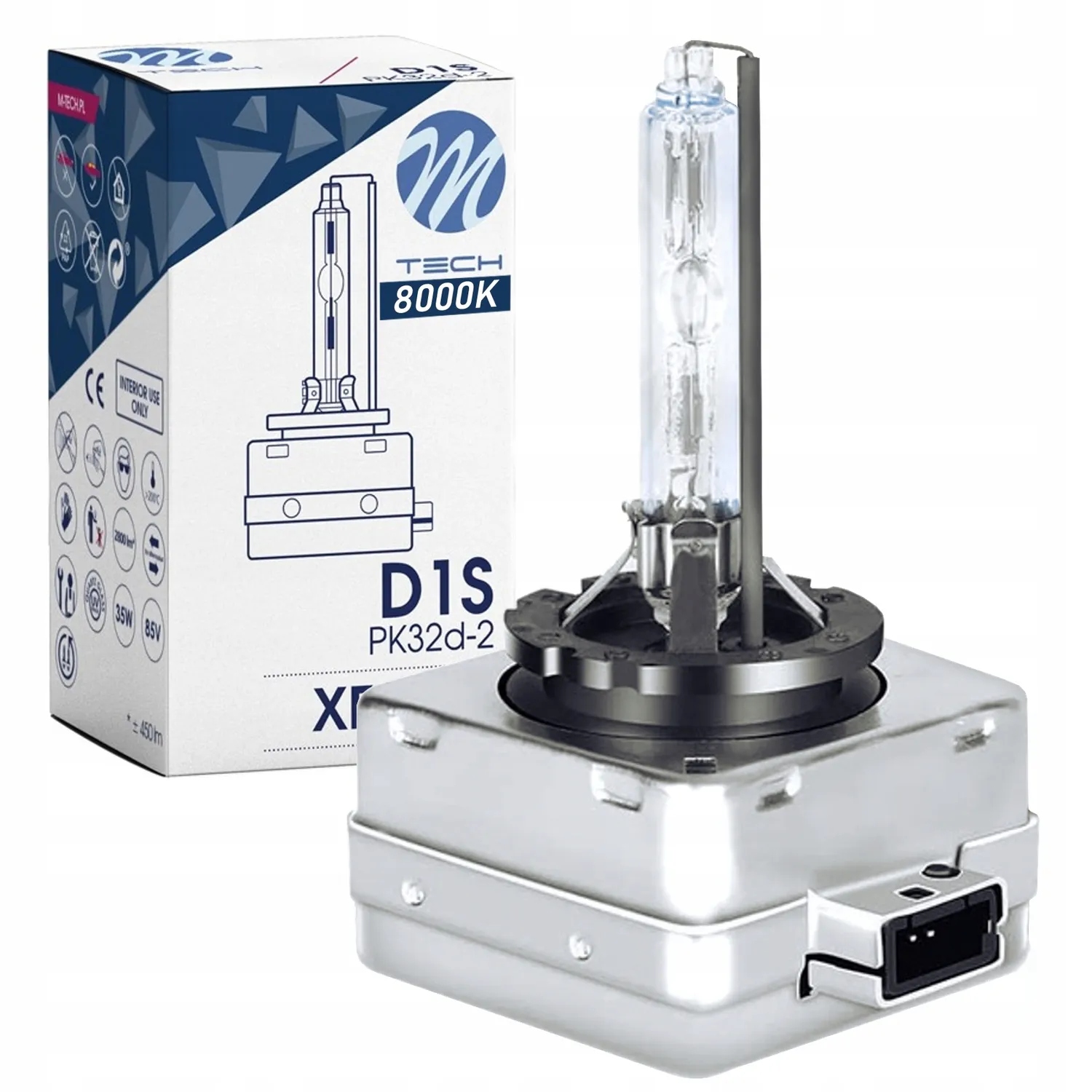 Żarówka ksenon D1S 8000K 35W 85V – bi-xenon palnik PK32d-2 ...