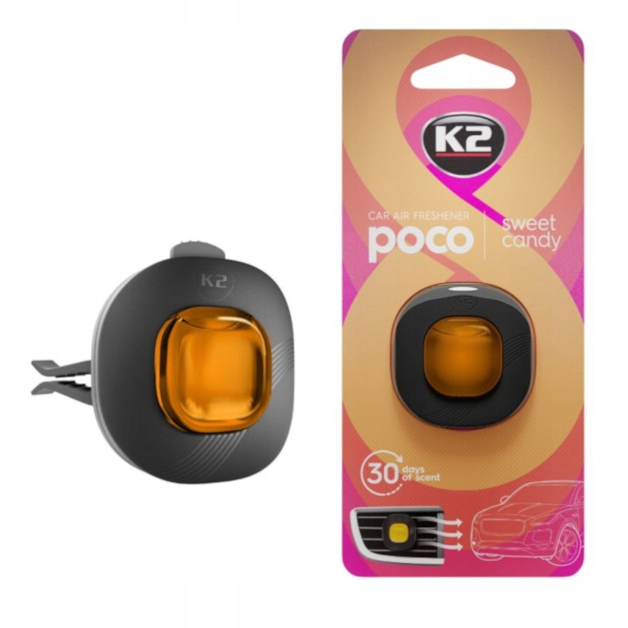K2 POCO SWEET CANDY zapach samochodowy do samochodu W KRATKĘ NAWIEWU ...