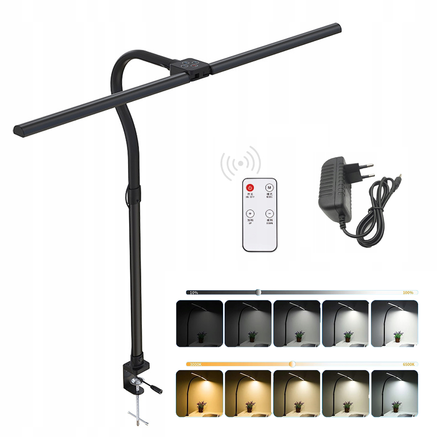 LED STOLNÁ LAMPA NA PÍSACÍ STÔL ŠKOLSKÁ LAMPA KRESLIARSKA DO KANCELÁRIE ...