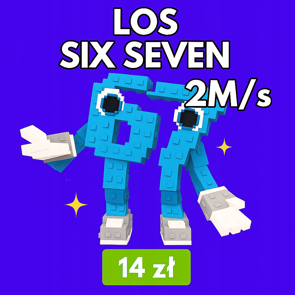 LOS SIX SEVEN | Steal a Brainrot | Roblox - Stan: Produkt cyfrowy 14 ...