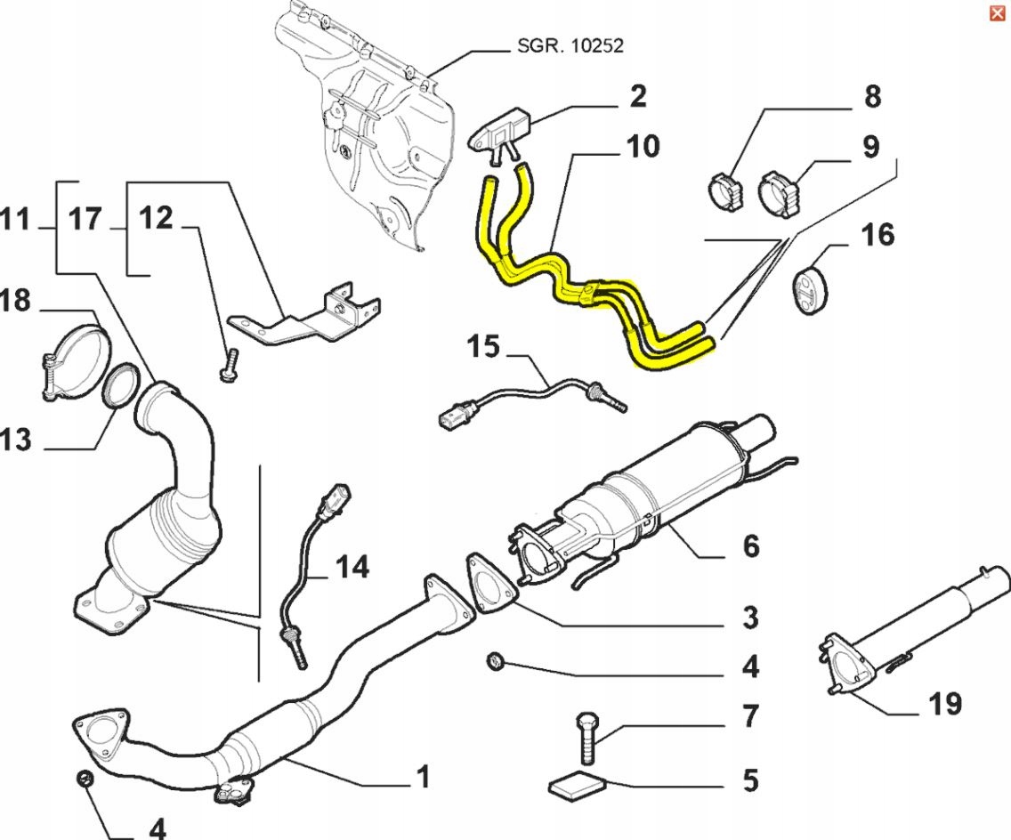 50506165 - Кабель датчика давления Alfa Romeo 159 Brera купити на ...