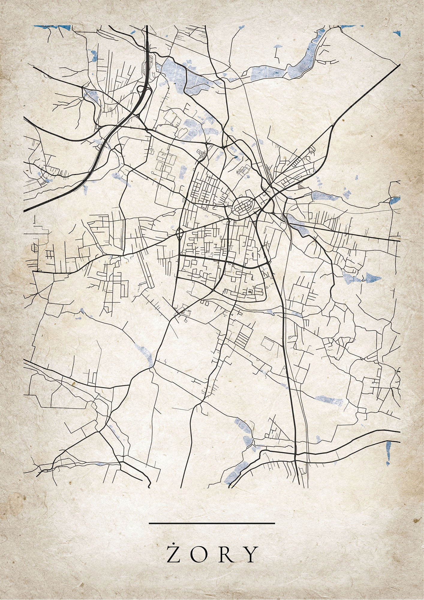 Plakat Mapy style bez ramy 50 x 70 cm • Cena, Opinie • Plakaty ...