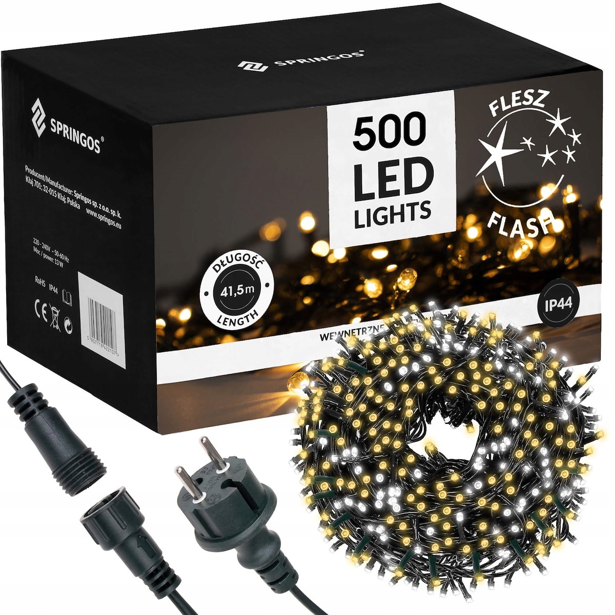 Lampki choinkowe Springos na zewnątrz 40 m 301 - 500 lampek (5907719422114) • Cena, Opinie ...