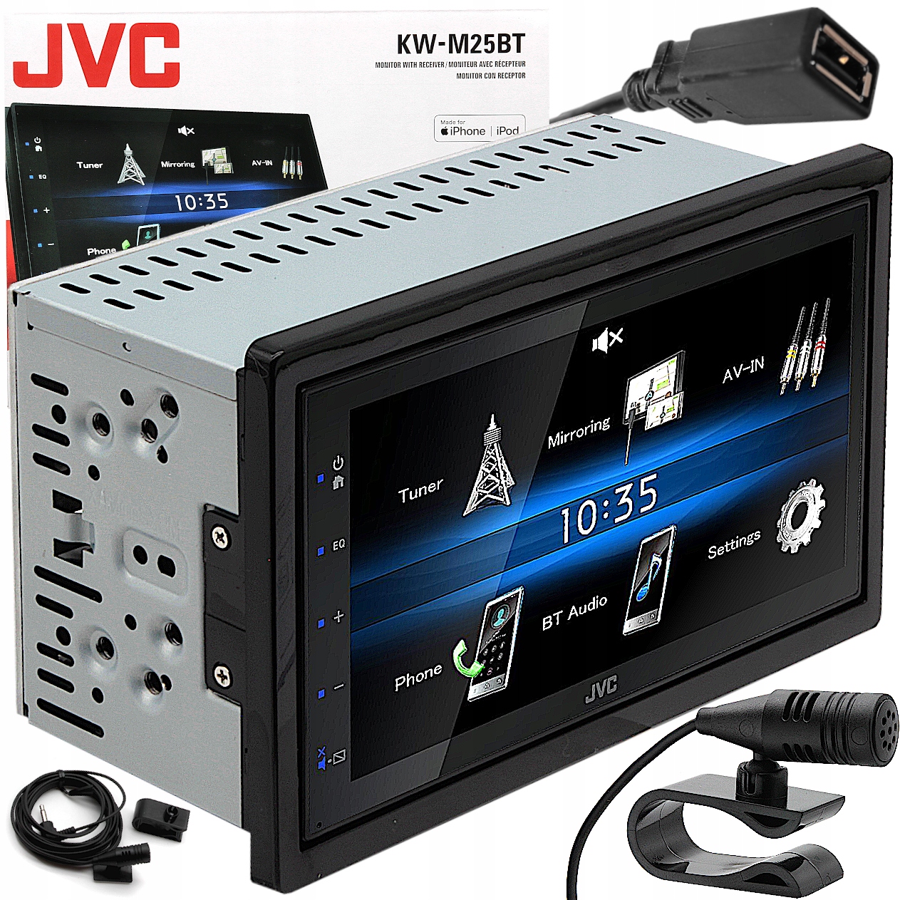 RADIO SAMOCHODOWE JVC DOTYKOWE BLUETOOTH 2 DIN - Sklep, Opinie, Cena w ...