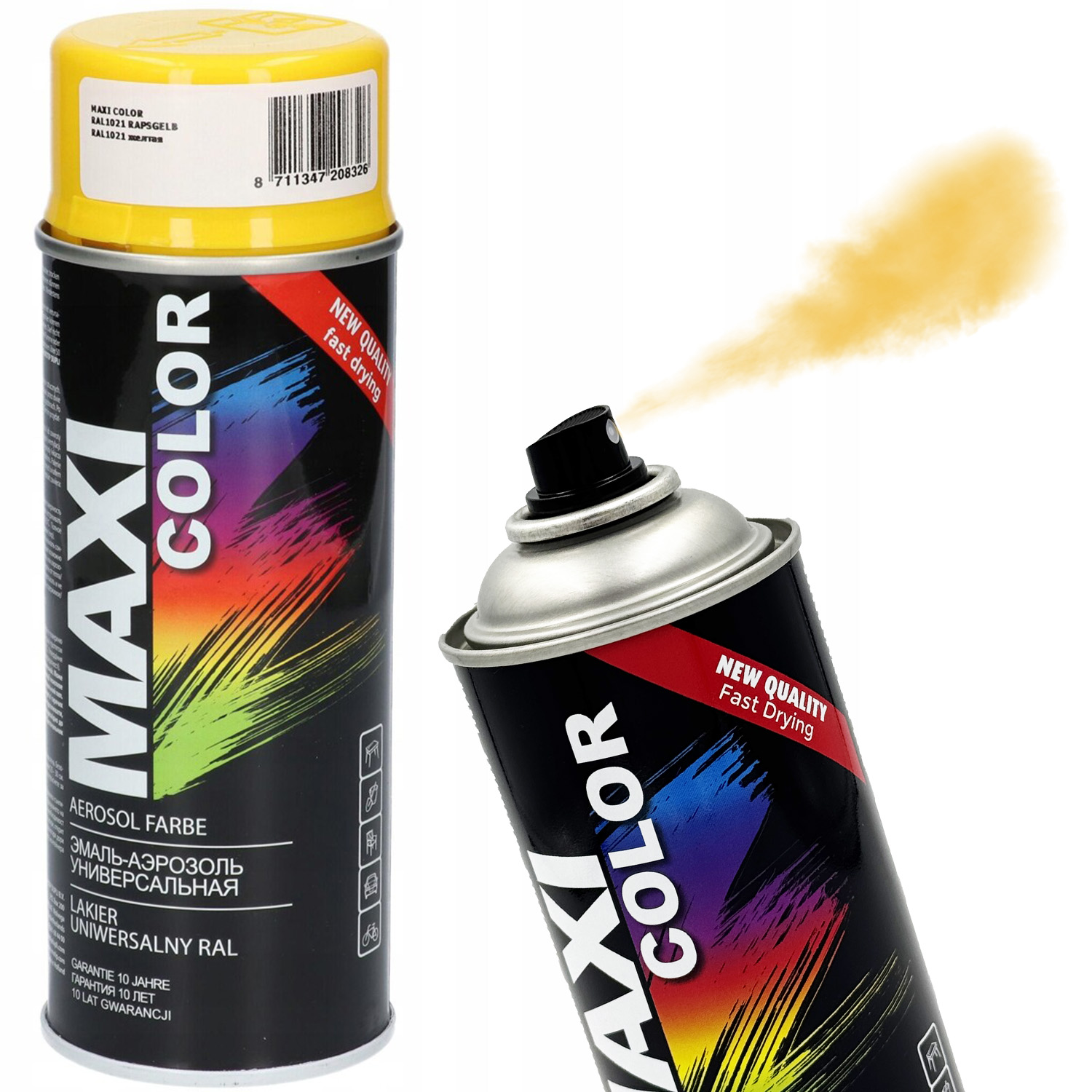 Lakier Motip Maxi Color RAL 1021 400 ml żółty 8711347208326 za 13.50PLN ...