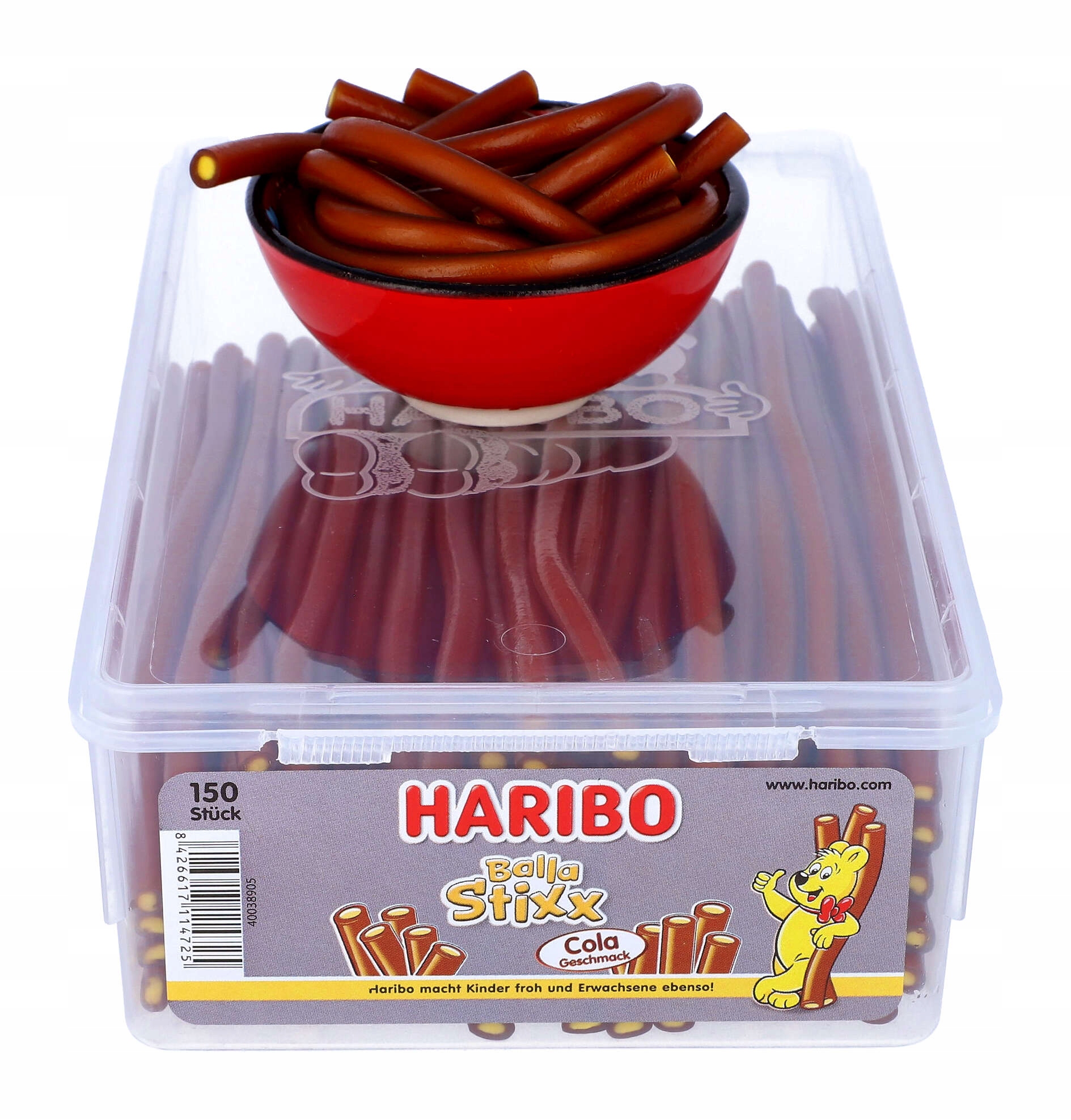 Haribo Cola Żelki Balla Stixx Kable 150szt 1125g Colowe Owocowe DE ...