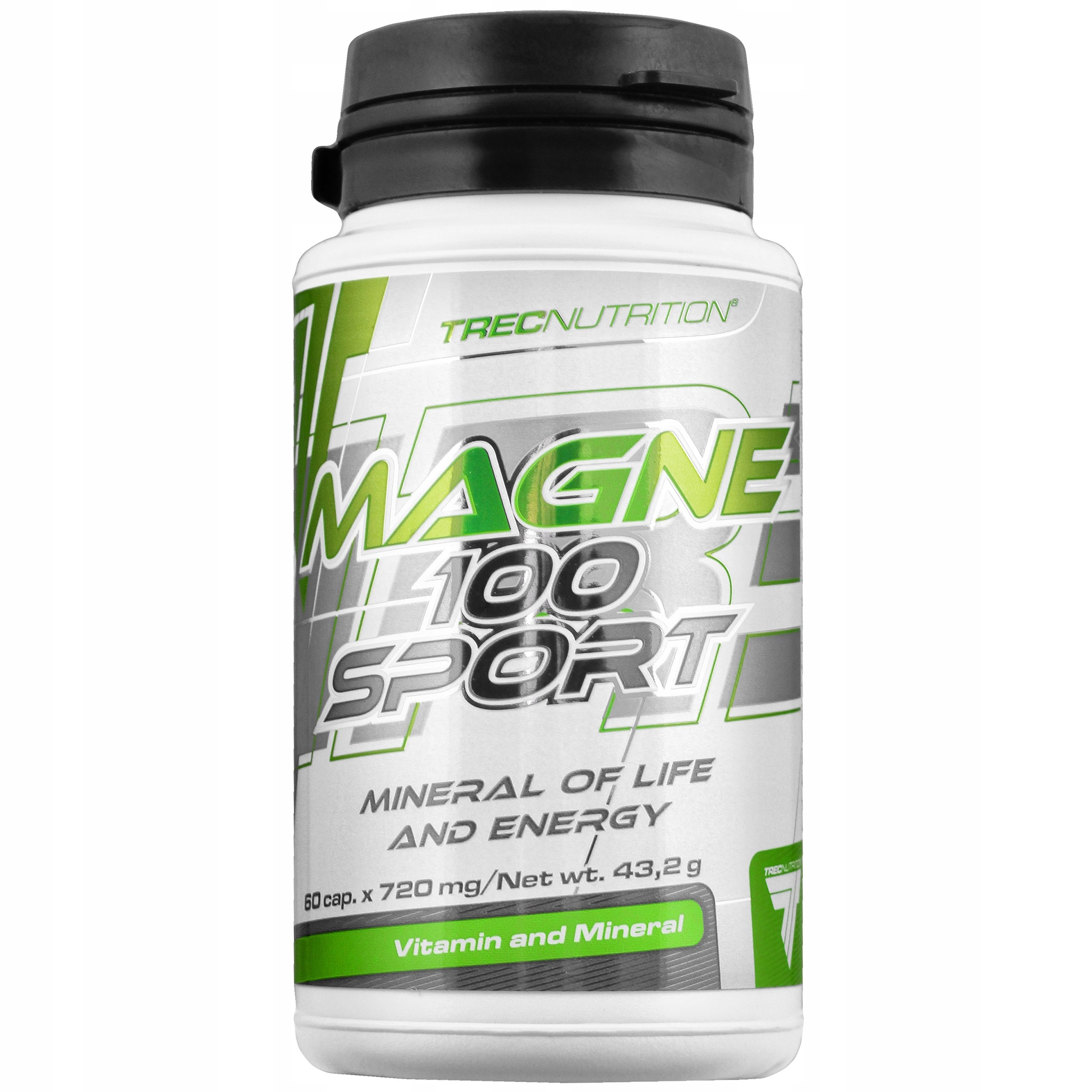 Witaminy kapsułki Trec Nutrition Magne 100 Sport magnez • Cena, Opinie ...