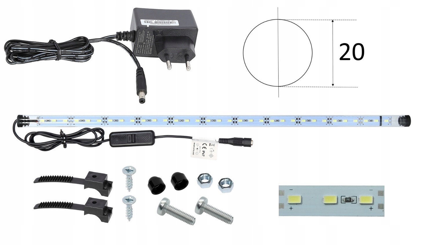 Świetlówka LED 5630 akwarium 130cm I Fi20 (5903726342513) • Cena ...