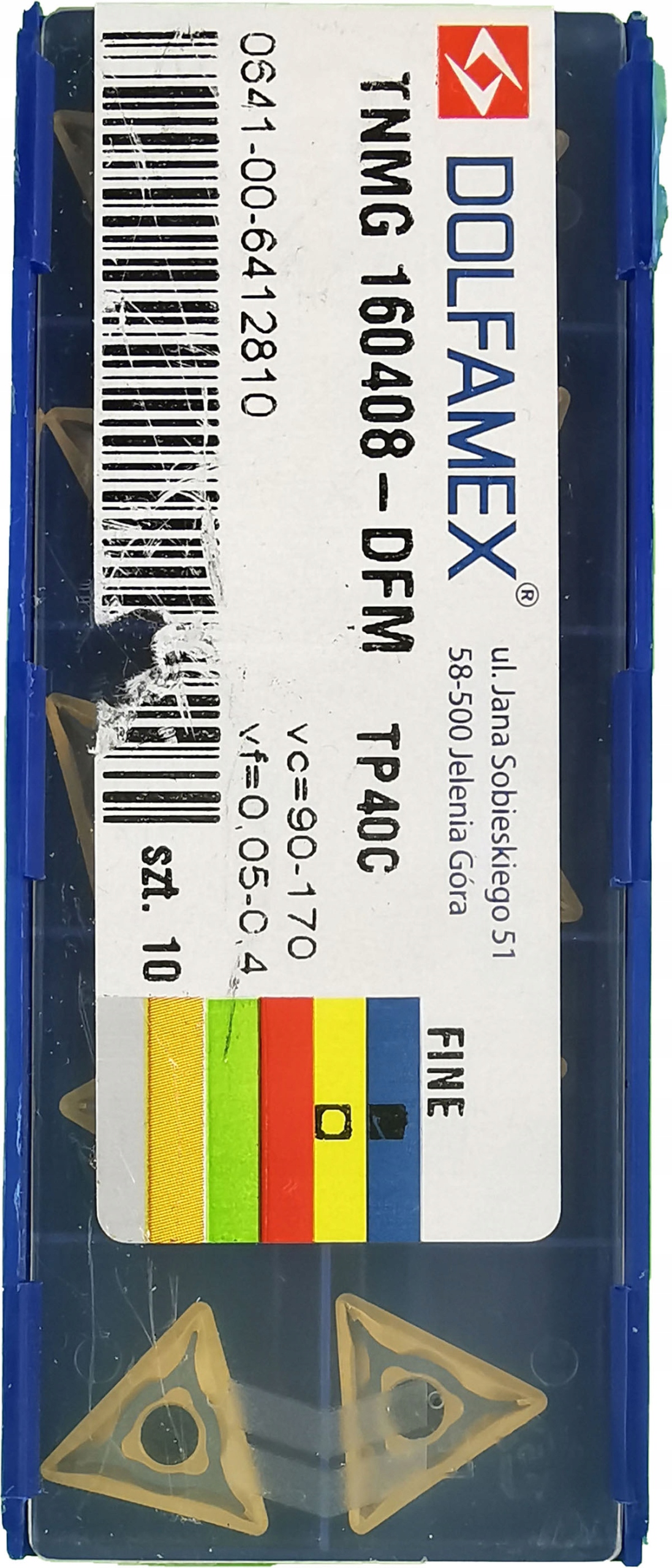 Płytki TNMG 160408-DFM TP40C DOLFAMEX • Cena, Opinie - Allegro