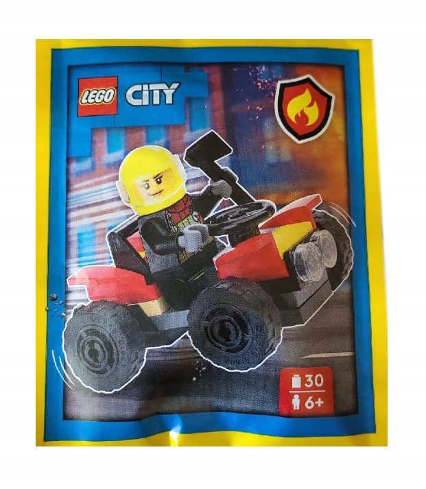 LEGO City Minifigure Polybag - Firefighter with Quad #952409 • Cena ...