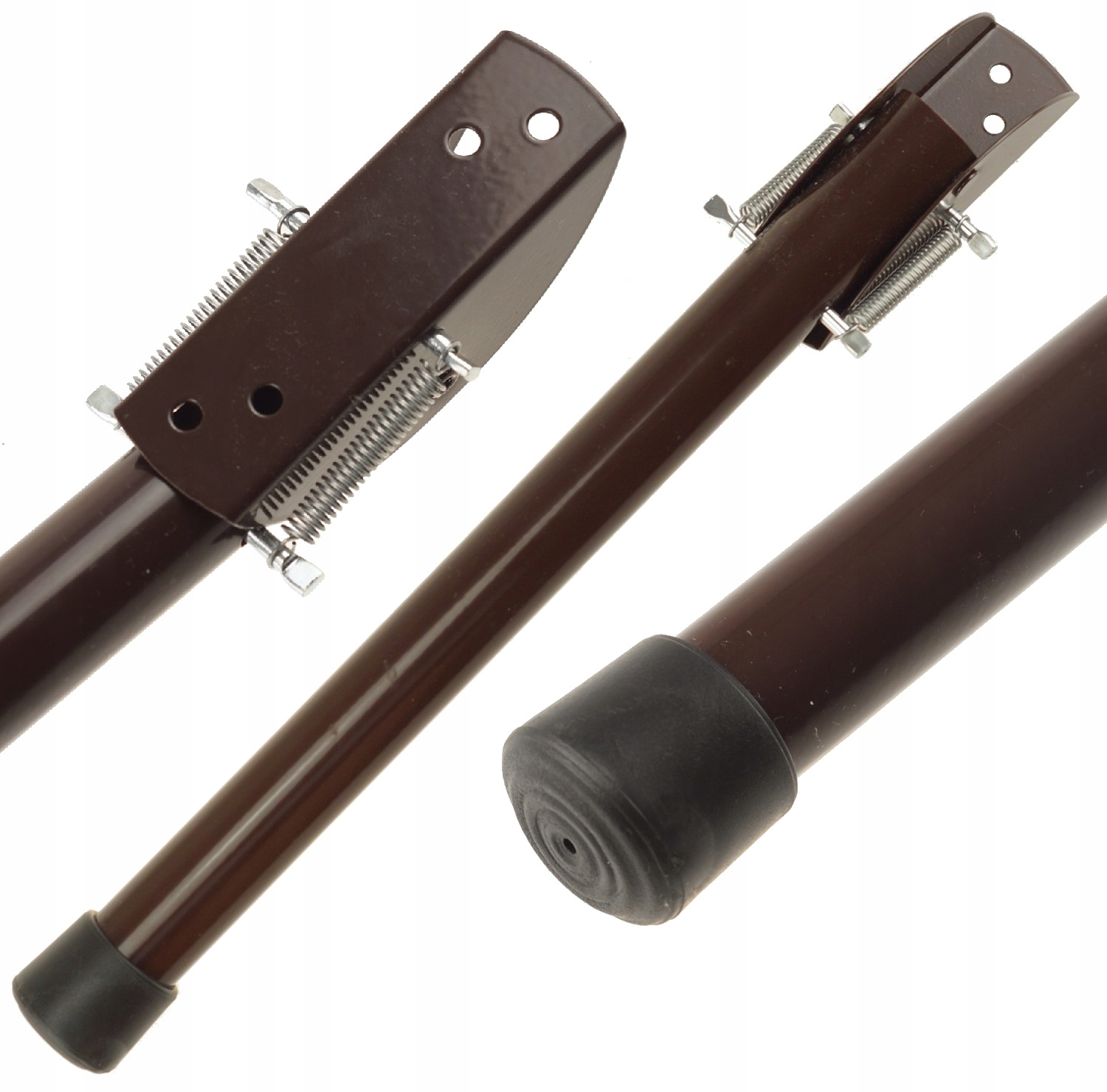 MOCNA PODPÓRKA STOPKA NÓŻKA DO DRZWI BRAMY 50CM GRUBA FI 25MM BRĄZ ...