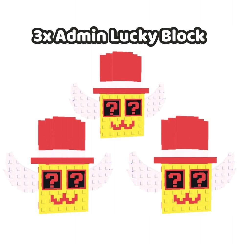 3x Admin Lucky Block | Steal a Brainrot | roblox | oryginalne - Stan ...