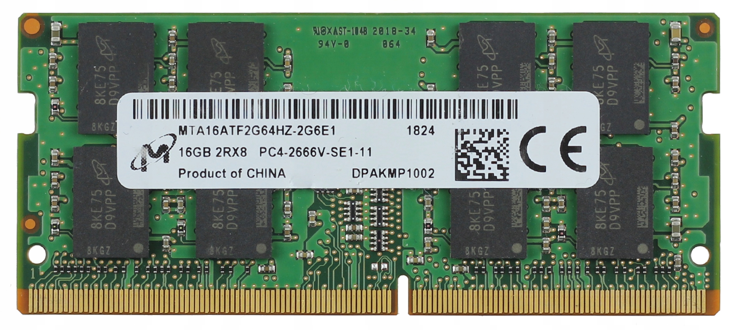 Pamięć RAM DDR4 Micron MTA16ATF2G64HZ-2G6E1 16 GB w Wrocław - Sklep ...