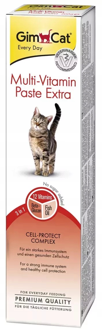 GIMCAT MULTI VITAMIN EXTRA pasta dla kotów 100g (4002064401324) • Cena ...