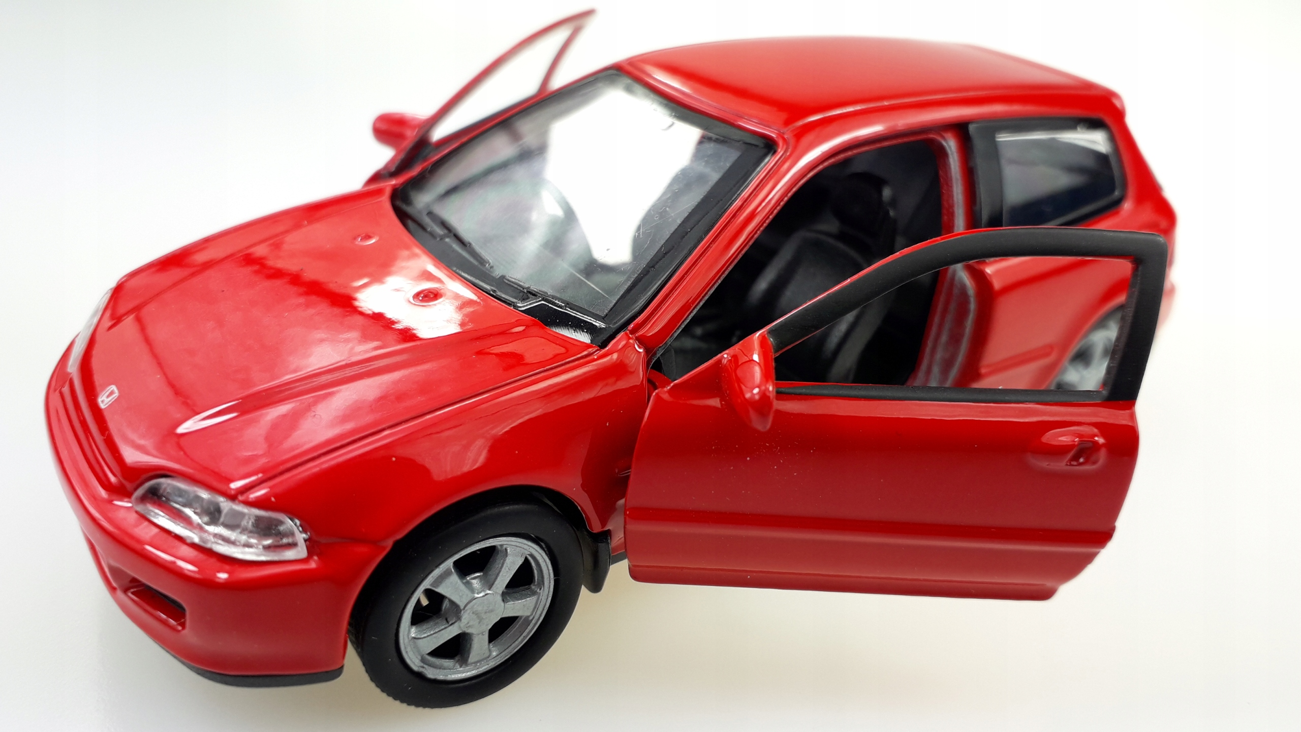 Honda CIVIC Czerwona Metalowy Model WELLY 1:34 13177166266 - Allegro.pl