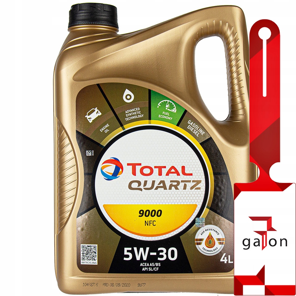 TOTAL Quartz 9000 Future NFC 5W30 4L - syntetyczny olej silnikowy 5W30 ... TOTAL Quartz 9000 Future NFC 5W30 4L - syntetyczny olej silnikowy 5W30 ...