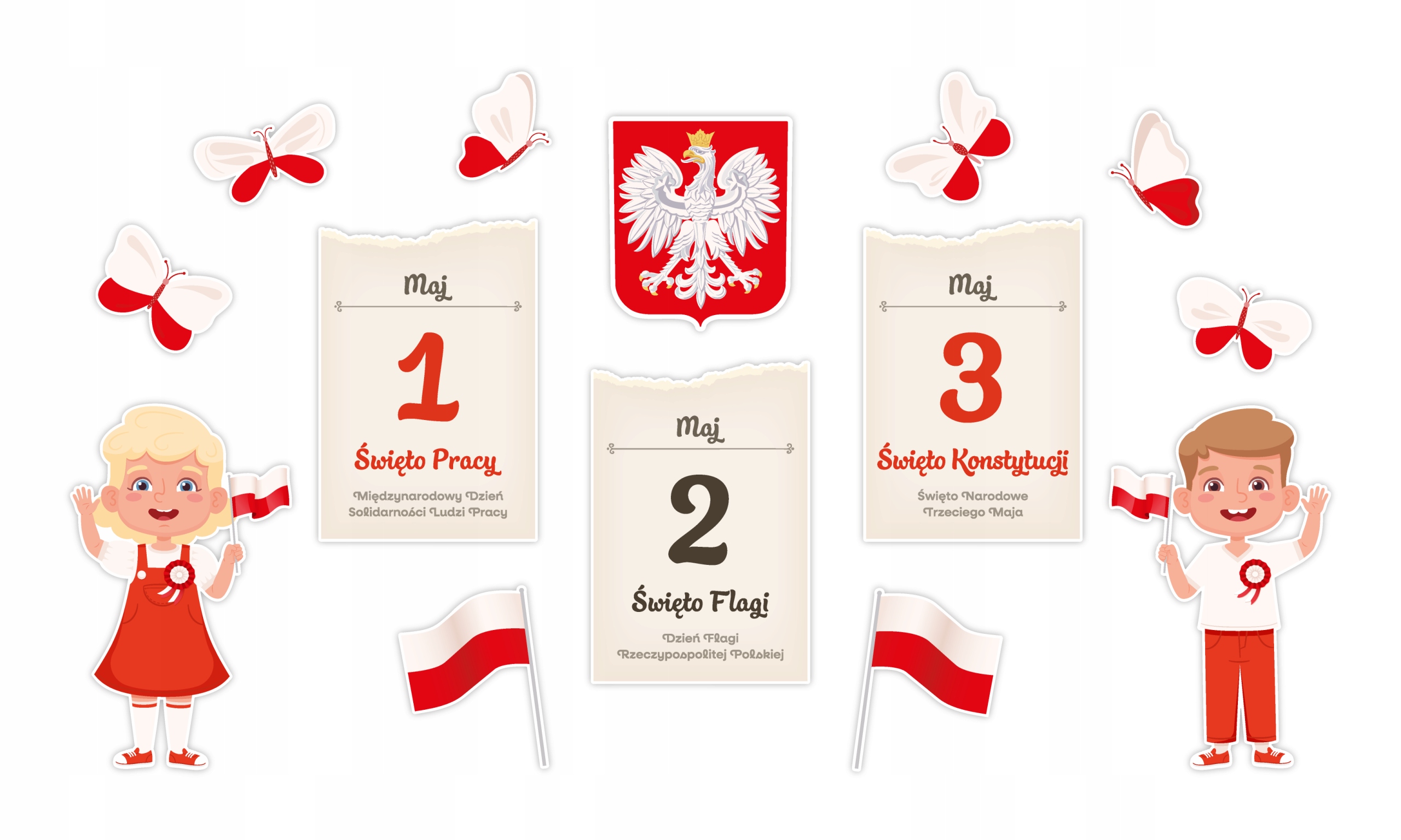 Dekoracja Święta Majowe - Niska cena na Allegro