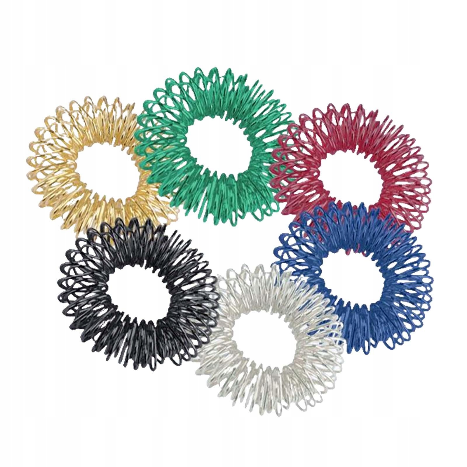 6 sztuk kolczastych pierścieni sensorycznych Fidget Spring 17297994730 ...