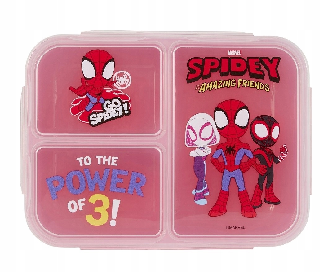 SPIDEY, MILES MARVEL lunch box śniadaniówka pudełko na przekąski bento ...