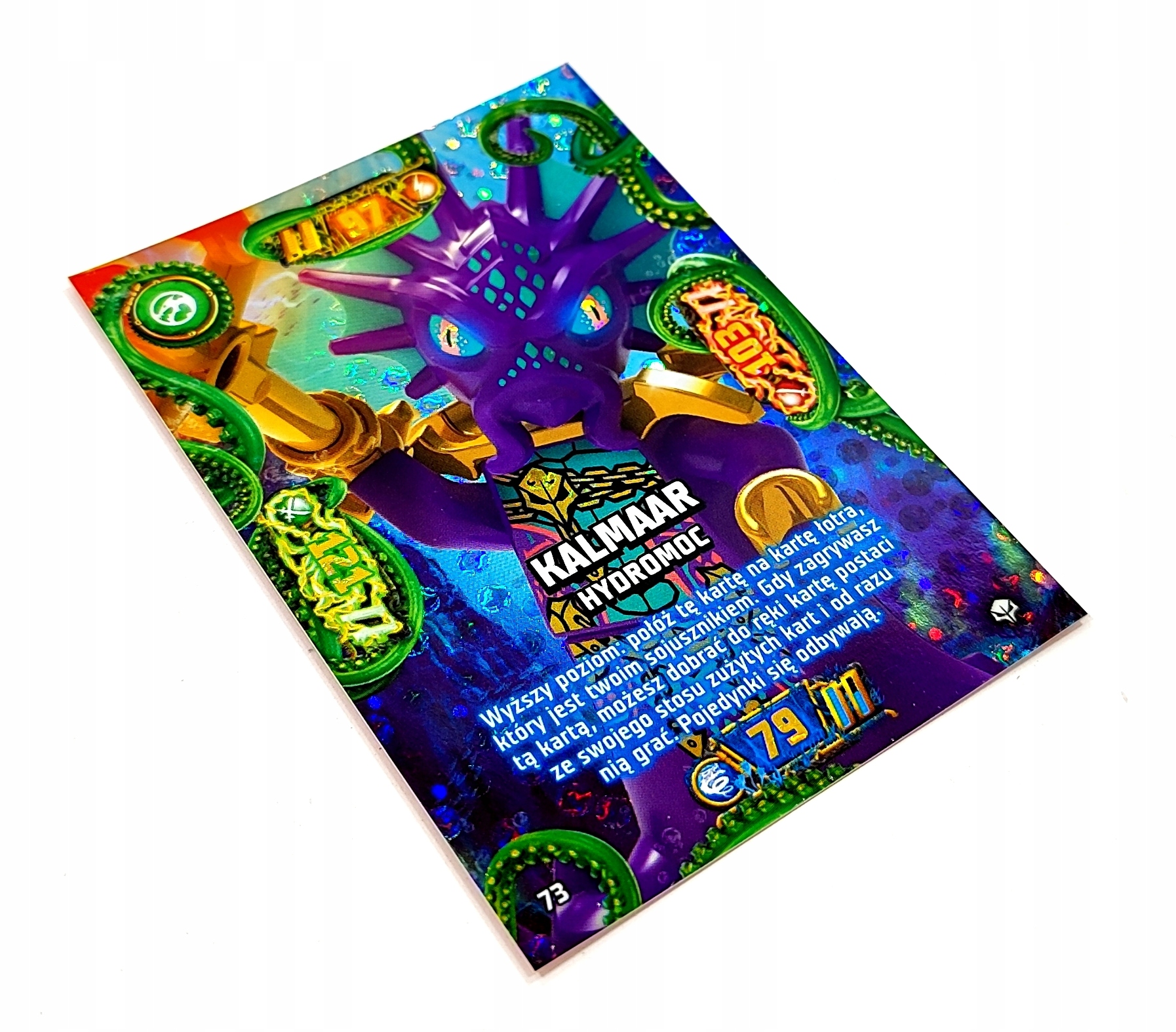 NINJAGO KÁRTYA. 7. SOROZAT SEABOUND KÖV. POZ. SZÁM: 73 KALMAAR VÍZI ERŐ ...