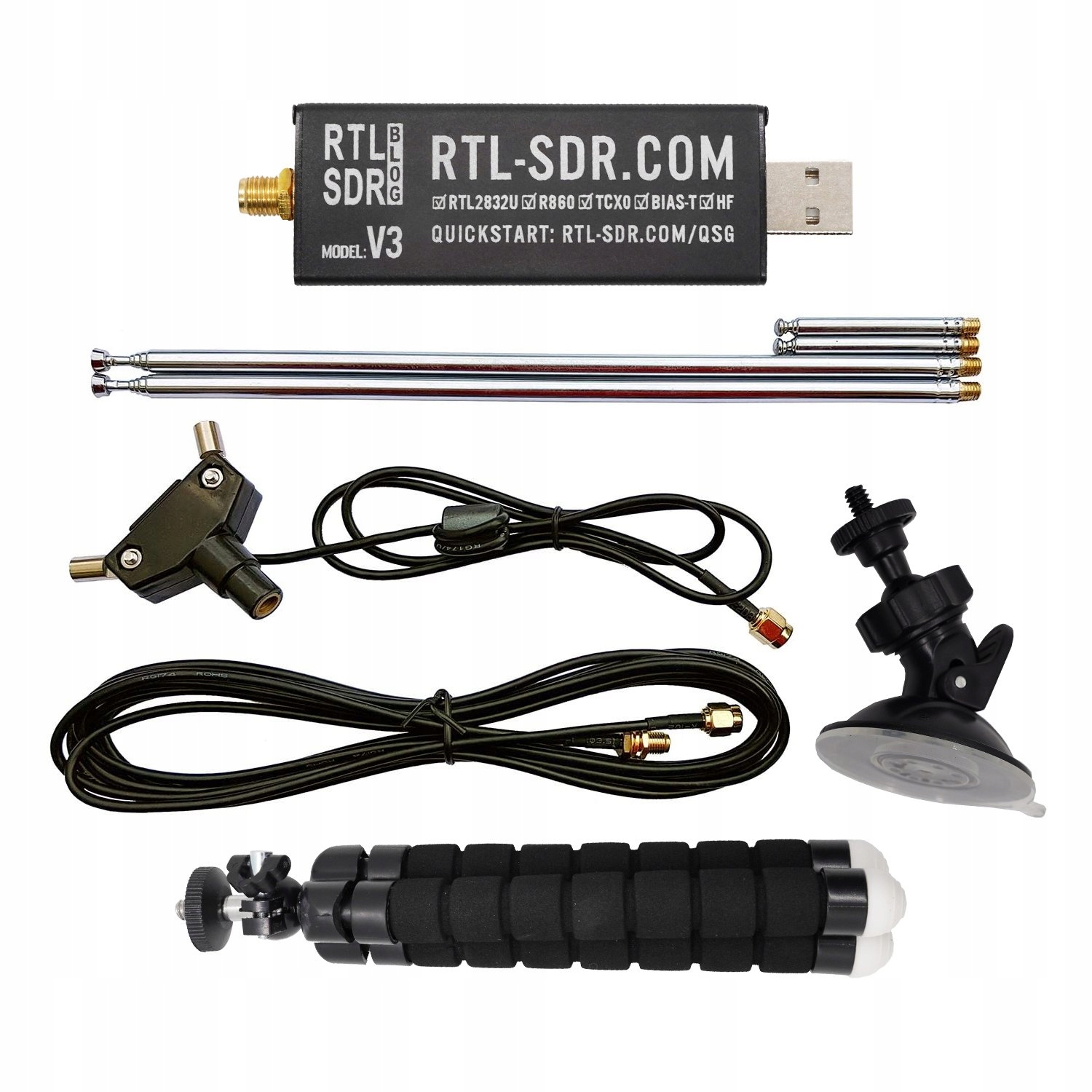 RTL-SDR RTL2832U V3 odbiornik SDR + ANTENY DIPOL - Sklep, Opinie, Cena ... RTL-SDR RTL2832U V3 odbiornik SDR + ANTENY DIPOL - Sklep, Opinie, Cena ...