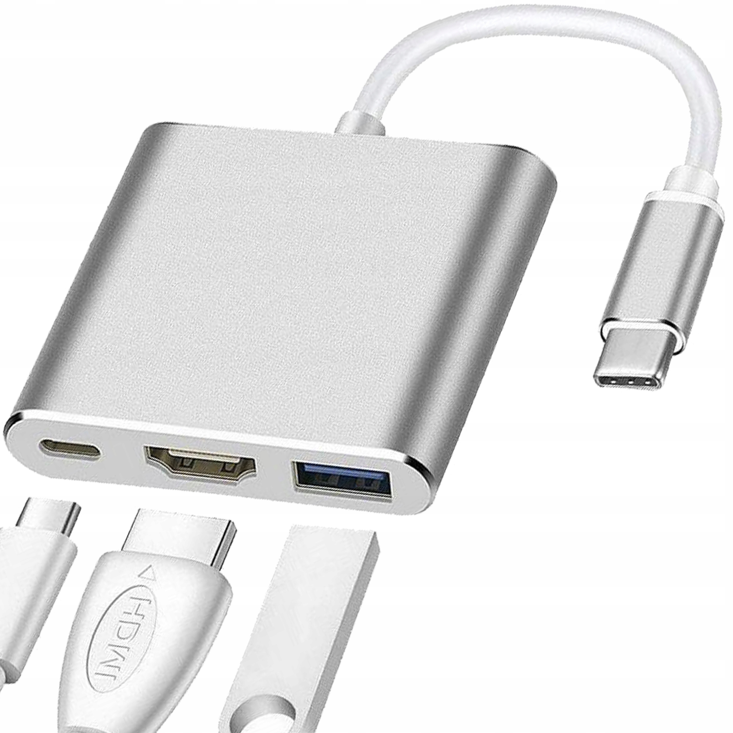 Adapter Iso Trade ND12_14998 HUB USB-C 3.1 - Sklep, Opinie, Cena w Allegro