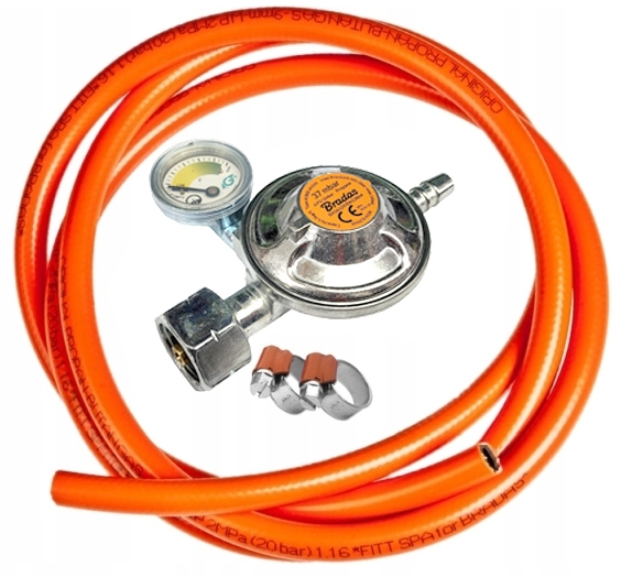 WĄŻ DO GAZU 2m REDUKTOR GAZOWY BUTLI 11kg OPASKI - Sklep, Opinie, Cena w Allegro