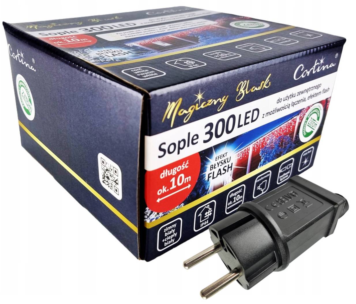 LAMPKI CHOINKOWE 300 LED FLASH ZEWNĘTRZNE WEWNĘTRZNE ŚWIATEŁKA ŚWIĄTECZNE (5907520032274) • Cena ...