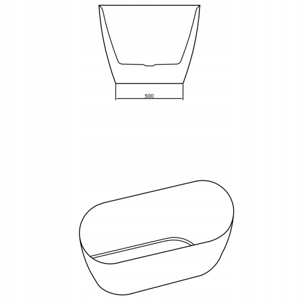 Wanna Wolnostojąca 160X75 Cesana 518B Biała Akryl Złoty Przelew ...