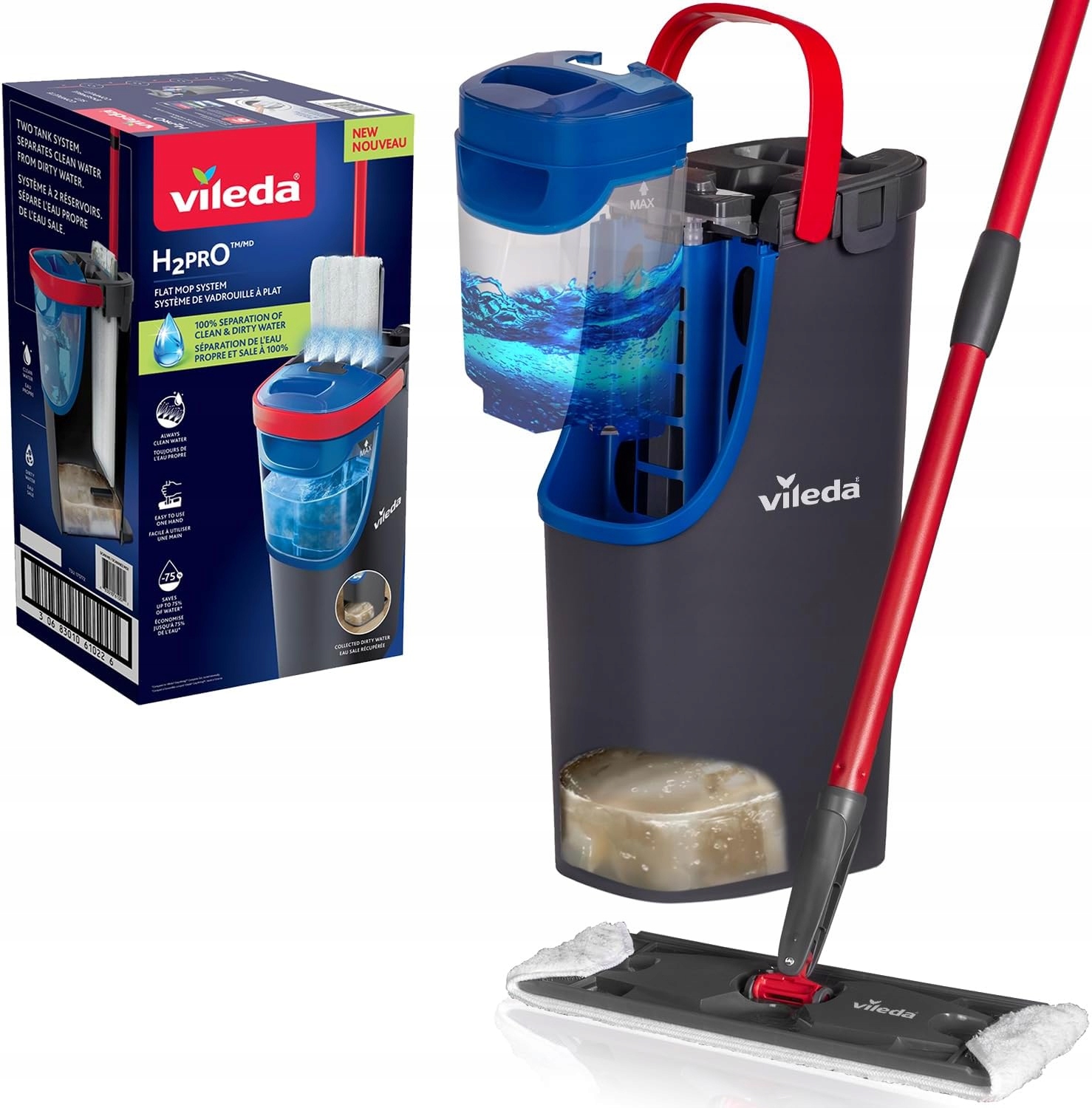 Mop Vileda H2PrO (4023103253506) • Cena, Opinie • Mopy 17900948989 ...