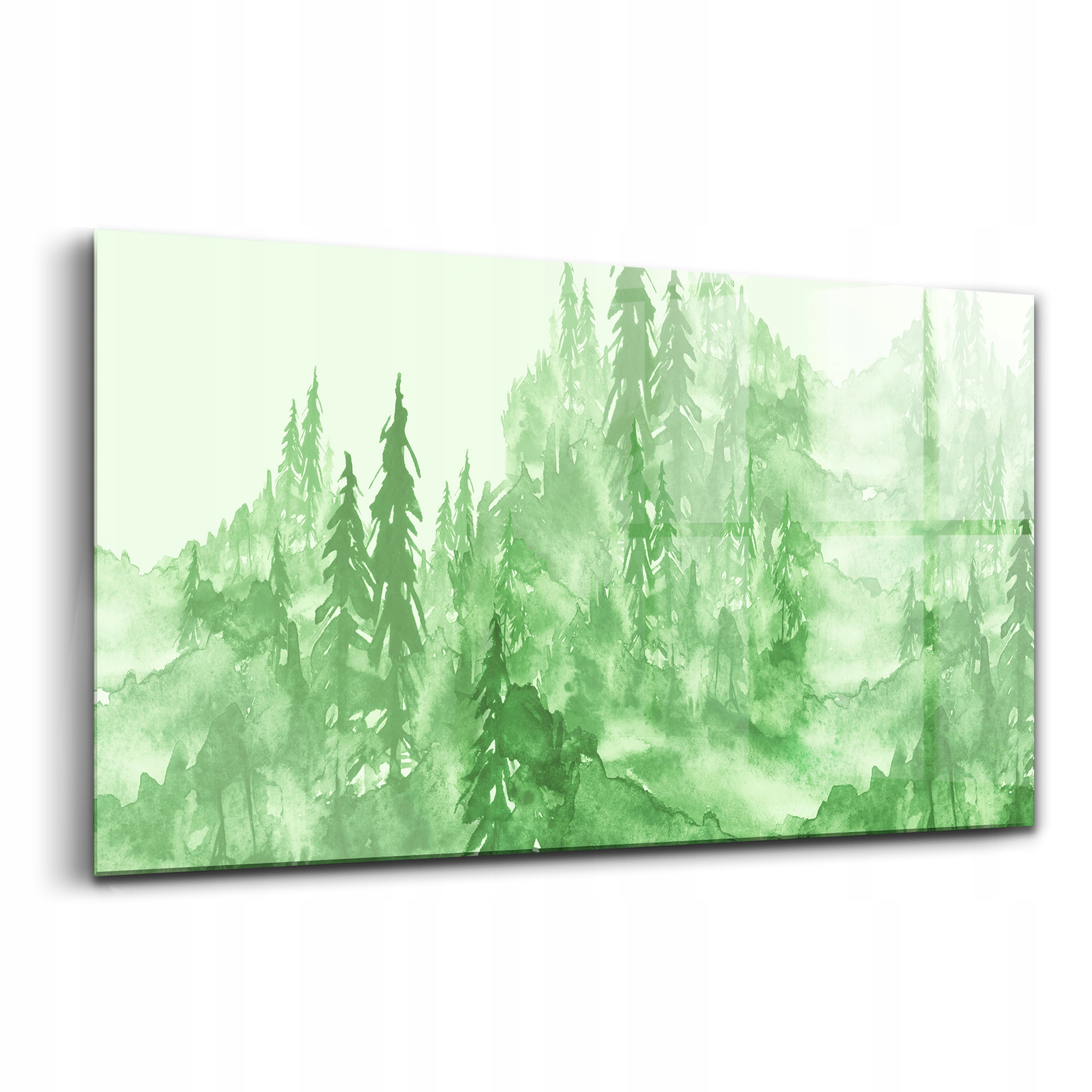 Obraz Maľba zelený les príroda strom 100x50 - Allegro