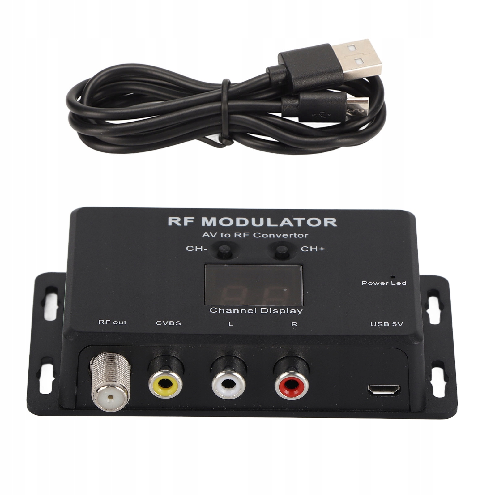 RF Modulator Professional PAL NTSC 21 Channel AV do RF Convertor dla F4 ...