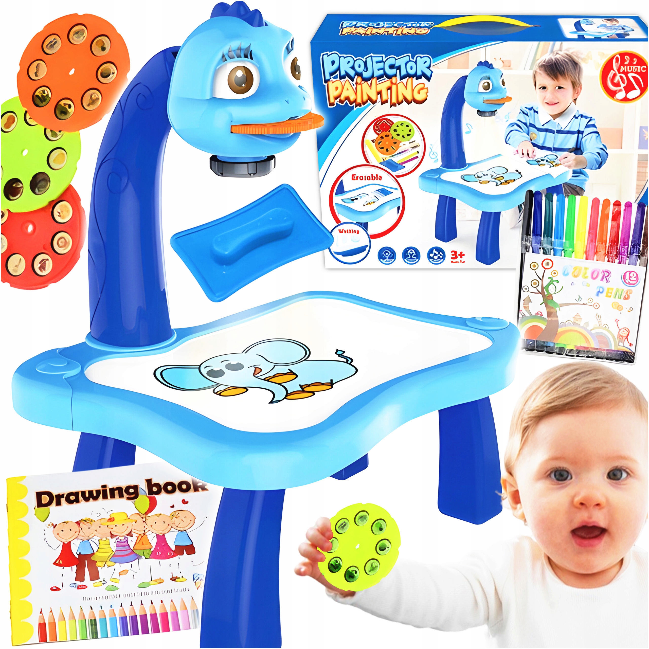 Projektor Do Rysowania Dla Dzieci 24 Różowy • Cena, Opinie - Allegro