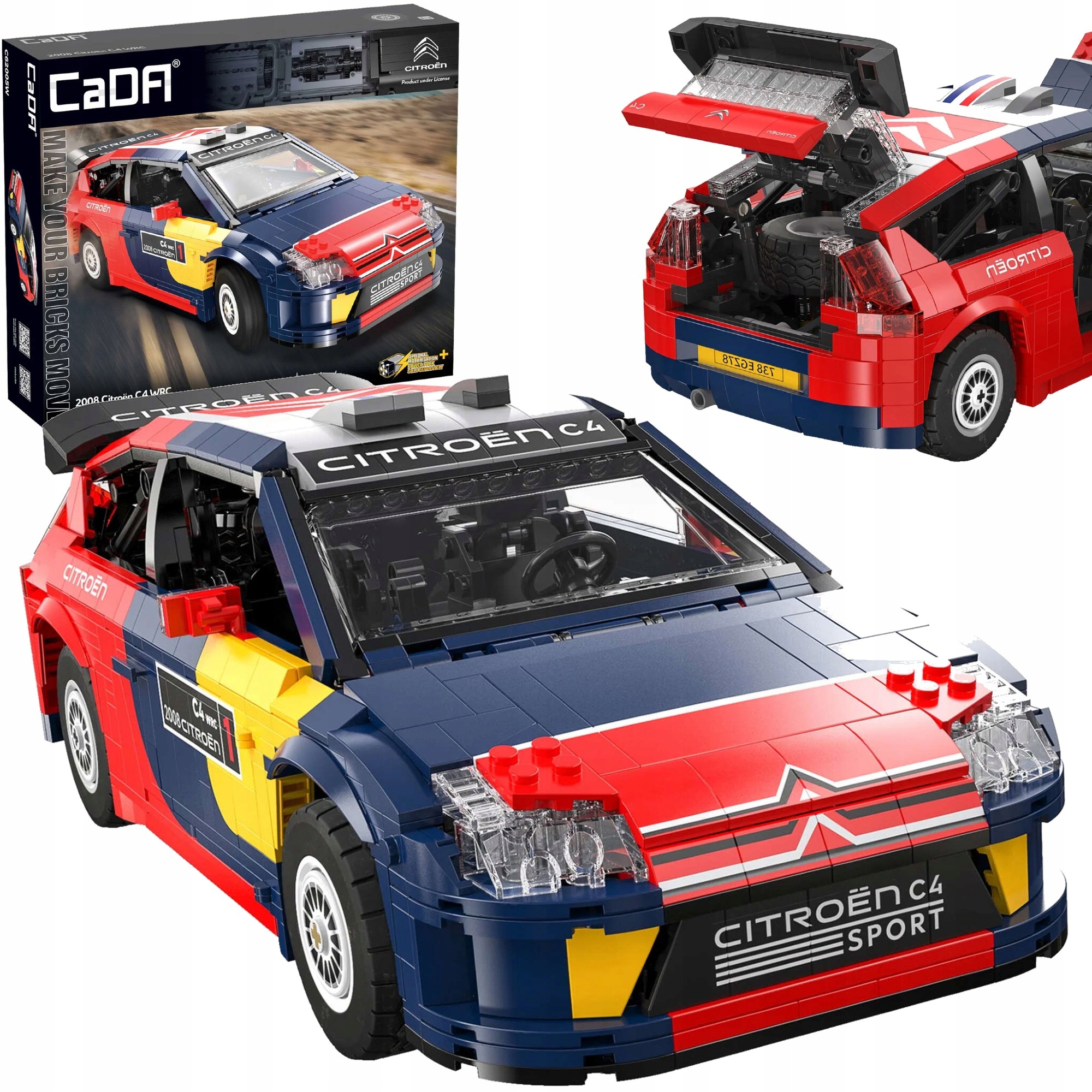 Cada Building Blocks Citroen C4 Wrc 2008 Model Car 1569 Parts Kit New ...