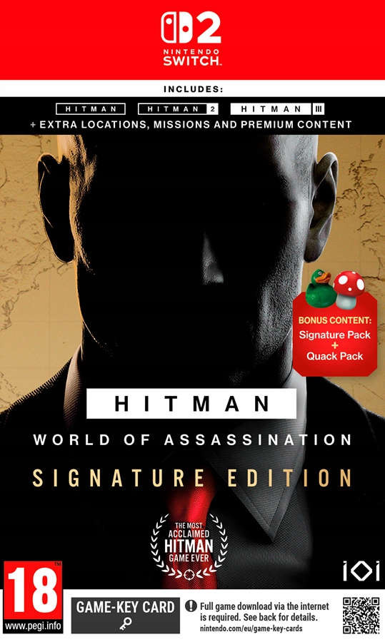 HITMAN World of Assassination - Signature Edition Nintendo Switch 2 pudełkowa - Stan: Nowy 820 ...