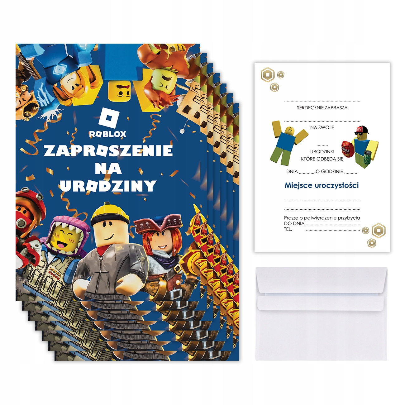 Zaproszenia Urodzinowe Roblox - Niska cena na Allegro