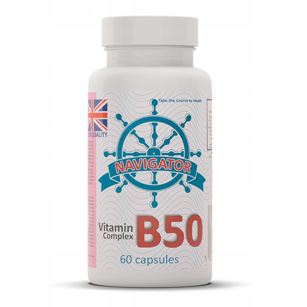 Witamina B50 Complex 60 kapsułek Metylokobalamina (5060667600093 ...