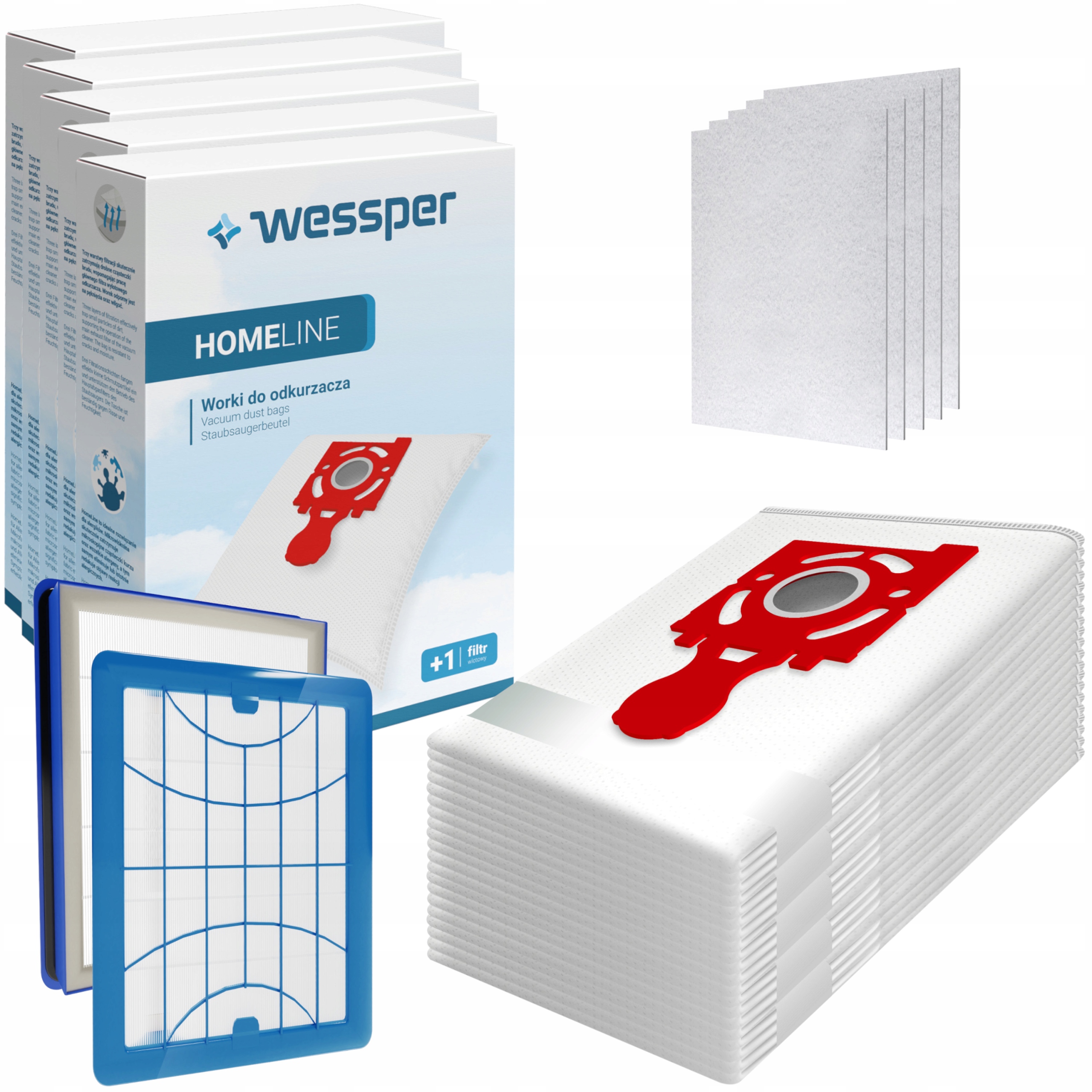 20x Worki do odkurzacza Zelmer Jupiter ZVC425HT ZVC427HT + Filtr Hepa ...