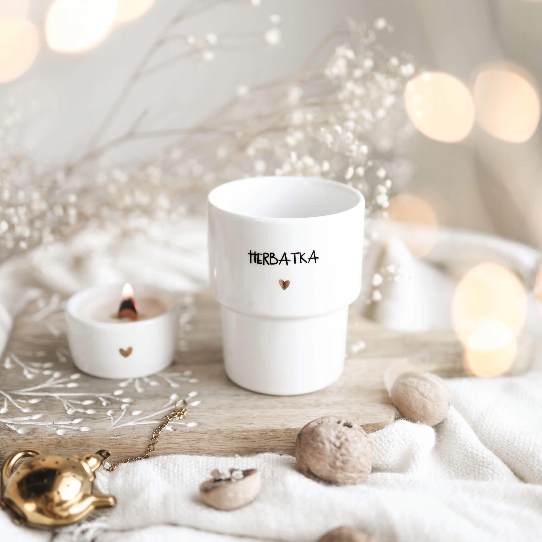 Kubek 300 ml bez ucha - Herbatka Złote Serce - Nadzwyczajnie | Sklep EMPIK.COM