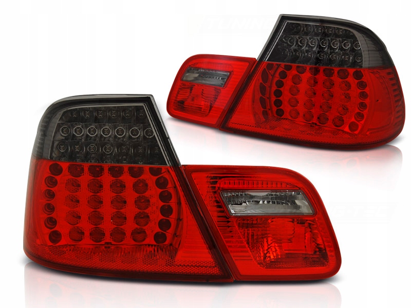 LAMPY DIODOWE LED BMW E46 COUPE 03-06R RED-SMOKE za 689.00PLN z KNURÓW - Allegro - (15984453715)