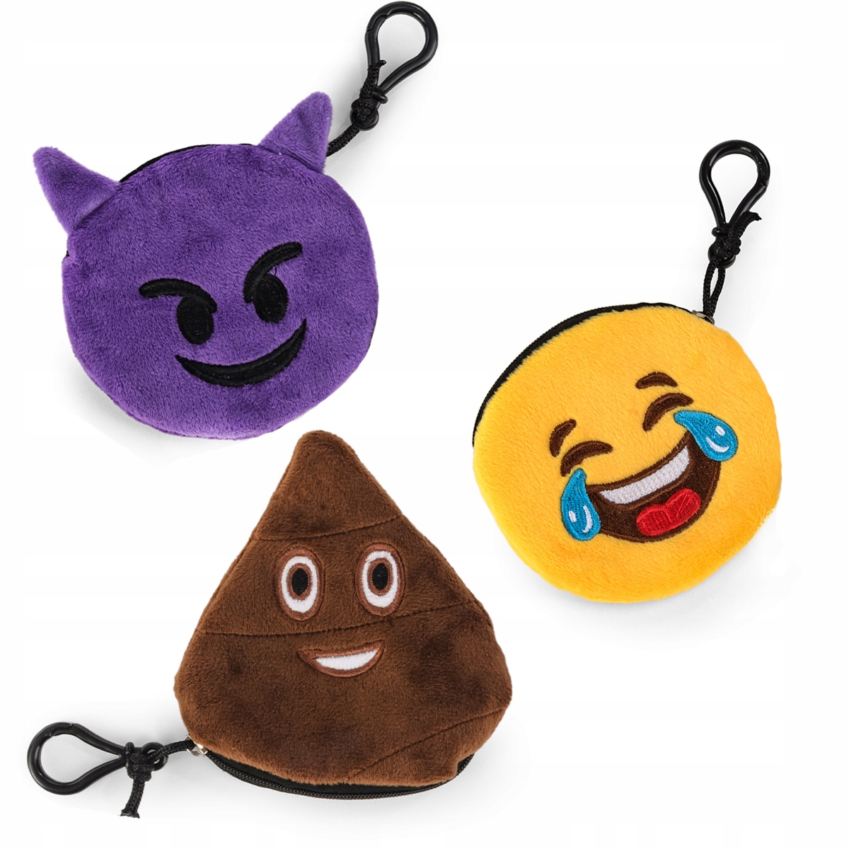 PORTFELIK ETUI PORTMONETKA EMOJI EMOTKA DIABEŁ ŚMIECH KUPA PREZENT ...