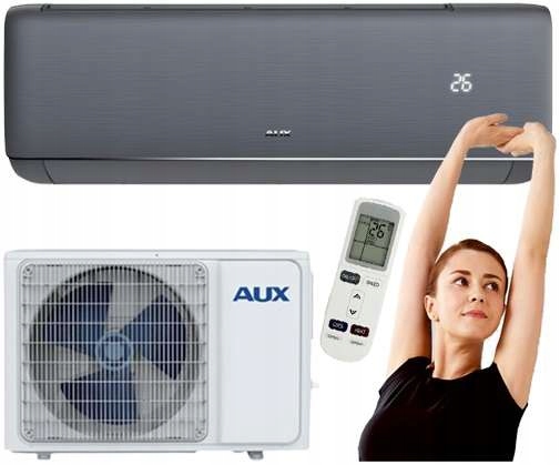 KLIMATYZATOR AUX Q-SMART PREMIUM GREY 3,5kW Wi-Fi (AUX-12QB) • Cena ... KLIMATYZATOR AUX Q-SMART PREMIUM GREY 3,5kW Wi-Fi (AUX-12QB) • Cena ...
