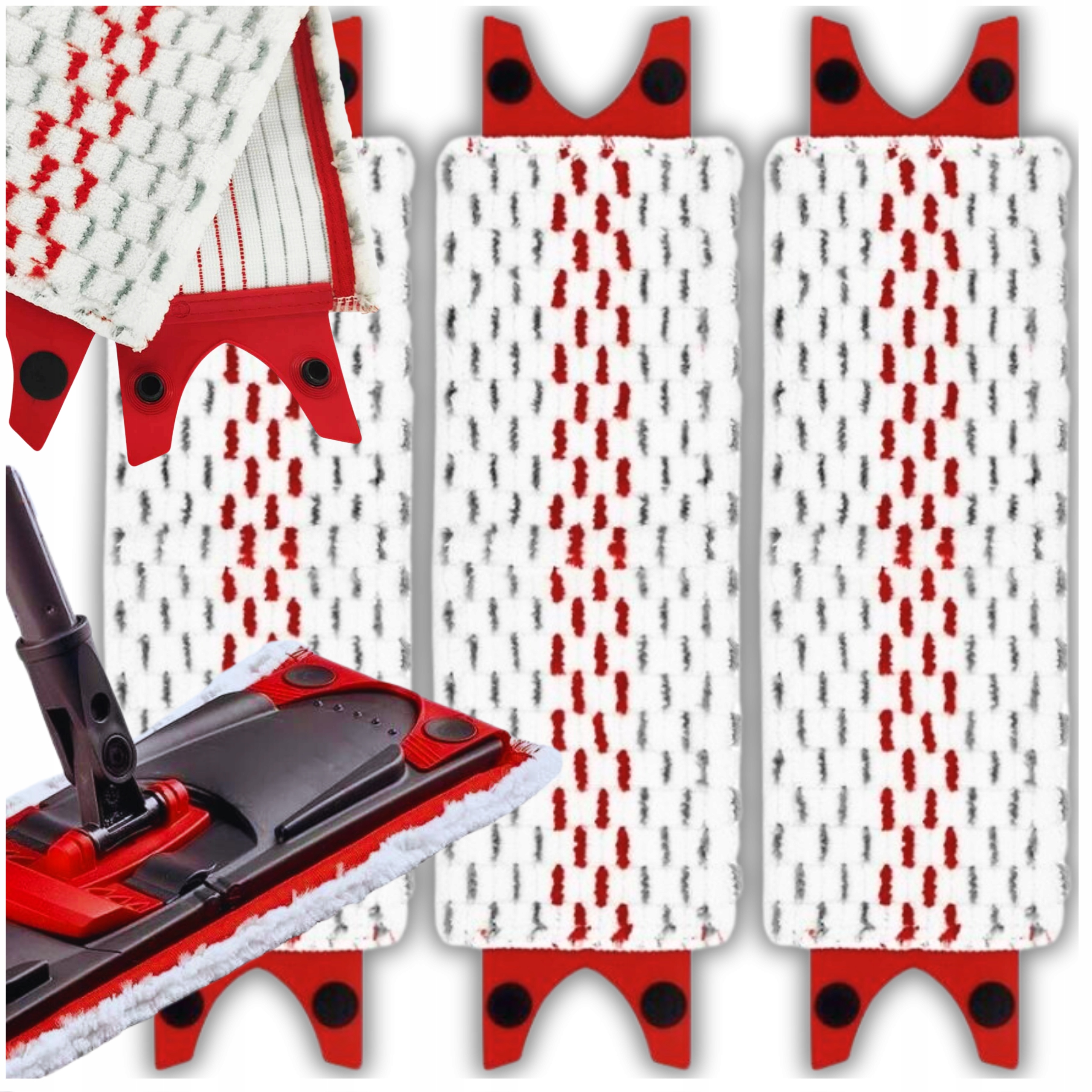 WKŁAD DO MOPA VILEDA ULTRAMAX PŁASKIEGO KOŃCÓWKI WKŁADY MEGA CHŁONNE 3 ...