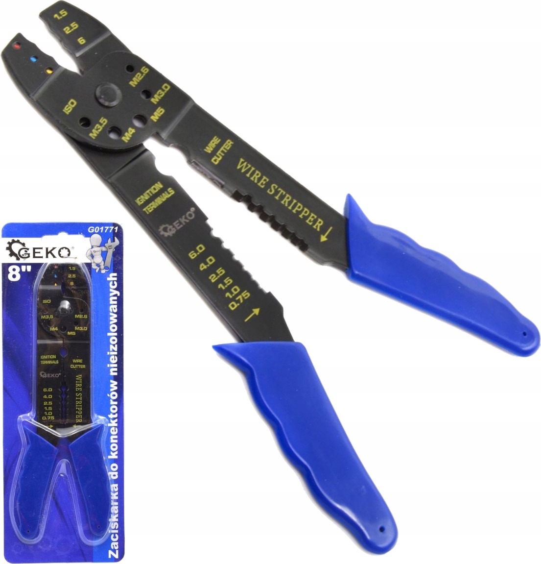 ZACISKARKA DO KONEKTORÓW NIEIZOLOWANYCH 0,5-5mm2 - Sklep, Opinie, Cena ...