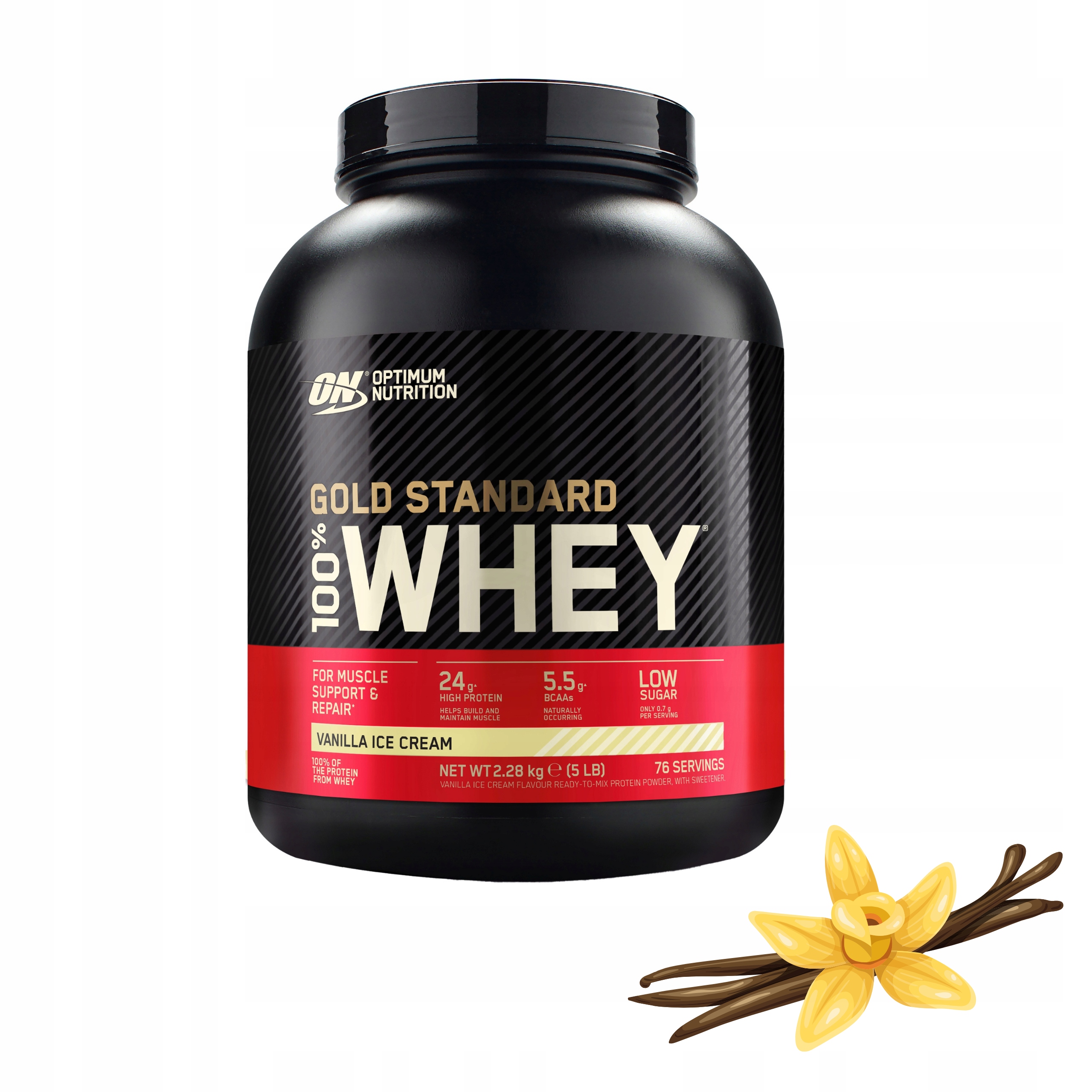 Białko Izolat WPC WPI WPH Optimum WHEY GOLD STANDARD 2280 g Wanilia - 5060469988573 ...