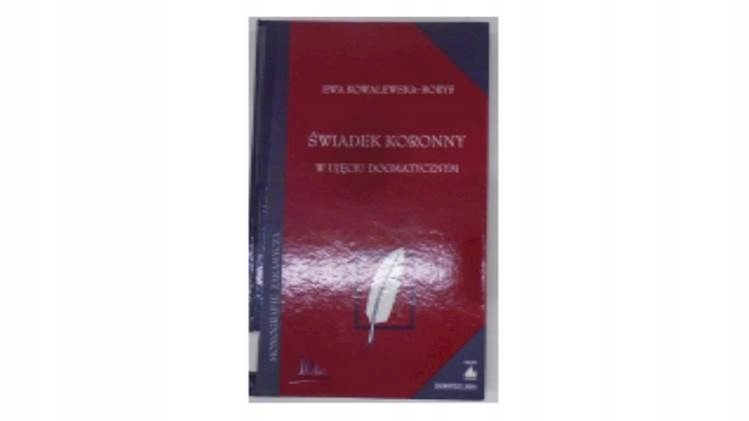 ŚWIADEK KORONNY W - EWA KOWALEWSKA-BORYS (12519339792) | Książka Allegro