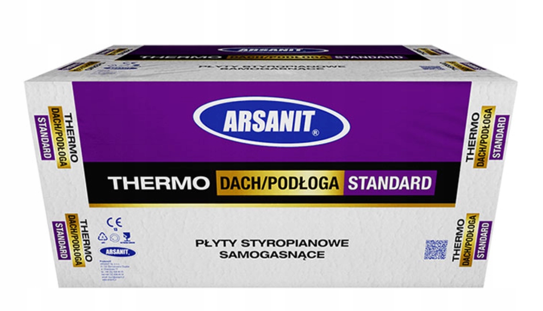 ARSANIT THERMO DACH PODŁOGA STANDARD 0,040 GR 1 CM • Cena, Opinie - Allegro