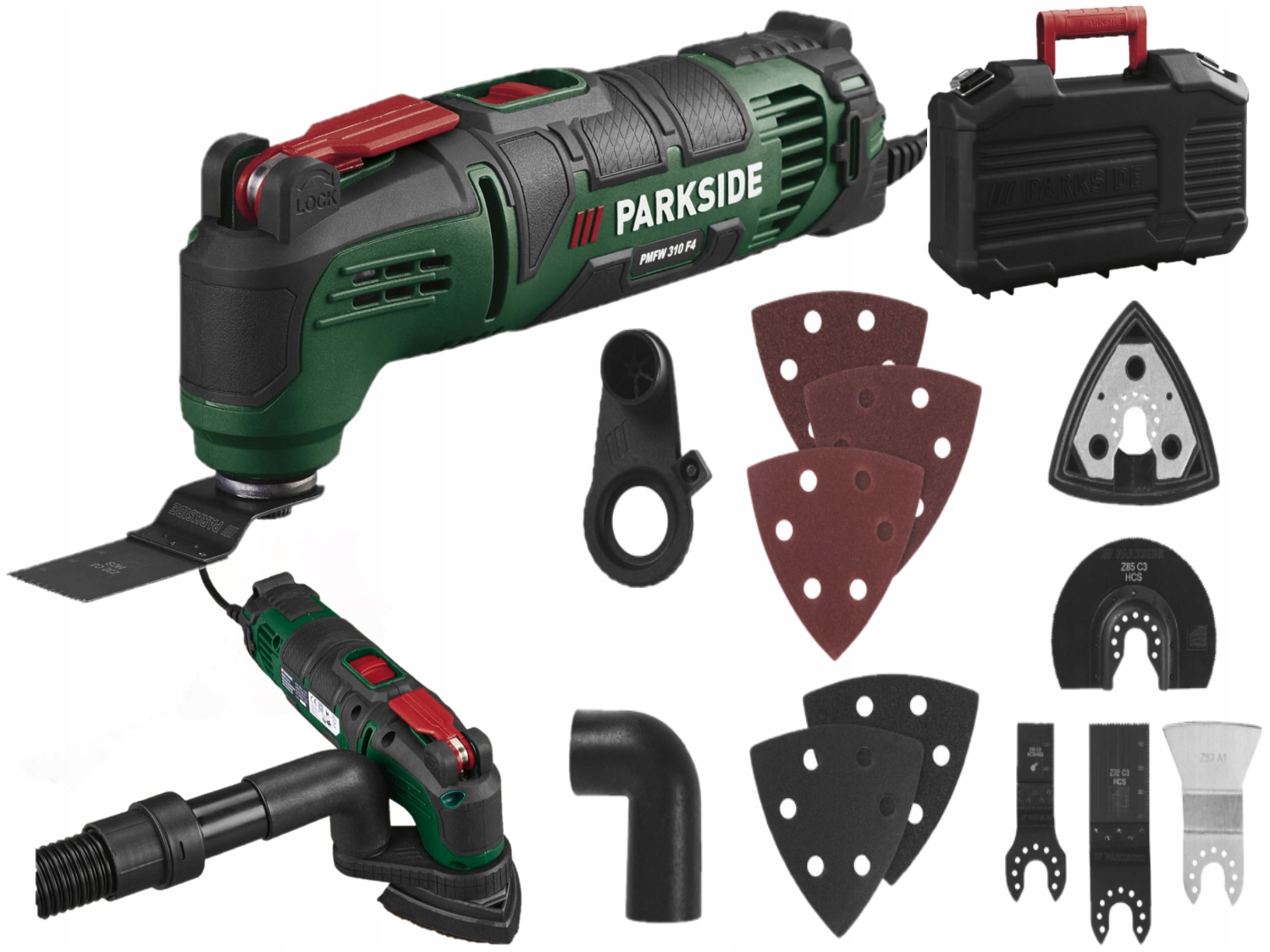 URZĄDZENIE WIELOFUNKCYJNE PARKSIDE 4w1 AKCESORIA (PMFW 310 D2) • Cena, Opinie • Szlifierki ...